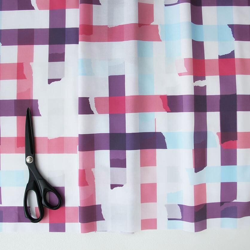 MASKING TAPE Multi-Colored Check(Mauve) – nunocoto fabric